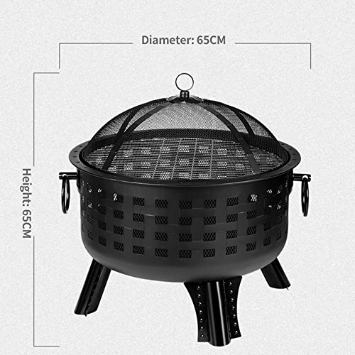 JAHH Multi-Function Bonfire Basin Winter Heating Outdoor Courtyard Charcoal Fire Pit Garden Household Barbecue Rack