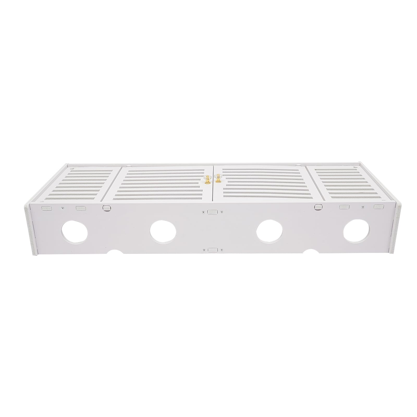 Leblett Wall Mount Router Storage Box,Rectangular White Floating Shelf,Organizer for Toys,Power Plug Storage Box,Multi-Function Storage Rack with Door