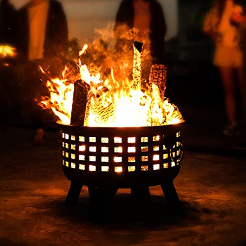 JAHH Multi-Function Bonfire Basin Winter Heating Outdoor Courtyard Charcoal Fire Pit Garden Household Barbecue Rack