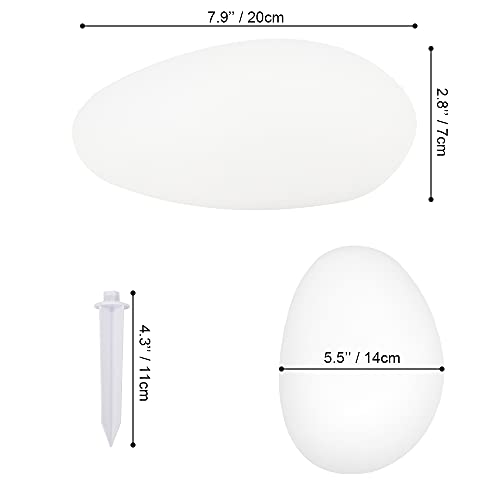 Solar Garden Lights, Outdoor Waterproof Garden Decorative Mood Light, Mini RGB Pebble Pool Light, for Garden Pathway, Yard, Lawn, Swimming Pool (3PCS)