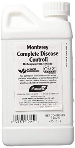 Monterey LG3374 Complete Concentrate Fungicide & Bactericide for Control of Garden & Lawn Diseases, 1-Pint, 16 oz