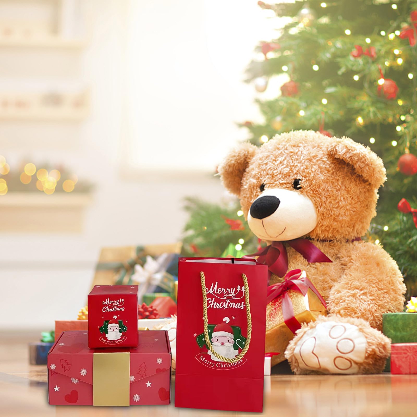 Merry Christmas Surprise Gift Boxes, 2023 Pop-Up Explosion Boxes for Money and Birthdays, Folding Bouncing Boxes for Christmas (10pcs)