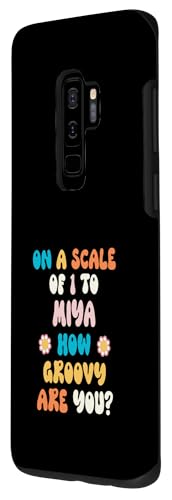 Galaxy S9+ MIYA Cute Retro Girls Groovy MIYA Personalized Name Case