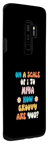 Galaxy S9+ MIYA Cute Retro Girls Groovy MIYA Personalized Name Case