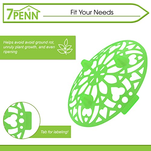 7Penn Watermelon Support Stand - 10pk Green Plastic Melon Cradle Supports for Watermelons, Pumpkins, Melons, and Squash