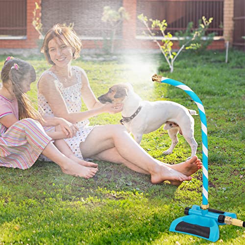 DRNCURN Misters for Outside Patio, Portable Misting Cooling System with Three Spary Nozzles, Stand Flexible&Adjustable Mister for Outdoor Patio Cooling Pool BBQ Kids Water Playing