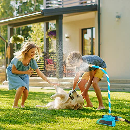 DRNCURN Misters for Outside Patio, Portable Misting Cooling System with Three Spary Nozzles, Stand Flexible&Adjustable Mister for Outdoor Patio Cooling Pool BBQ Kids Water Playing