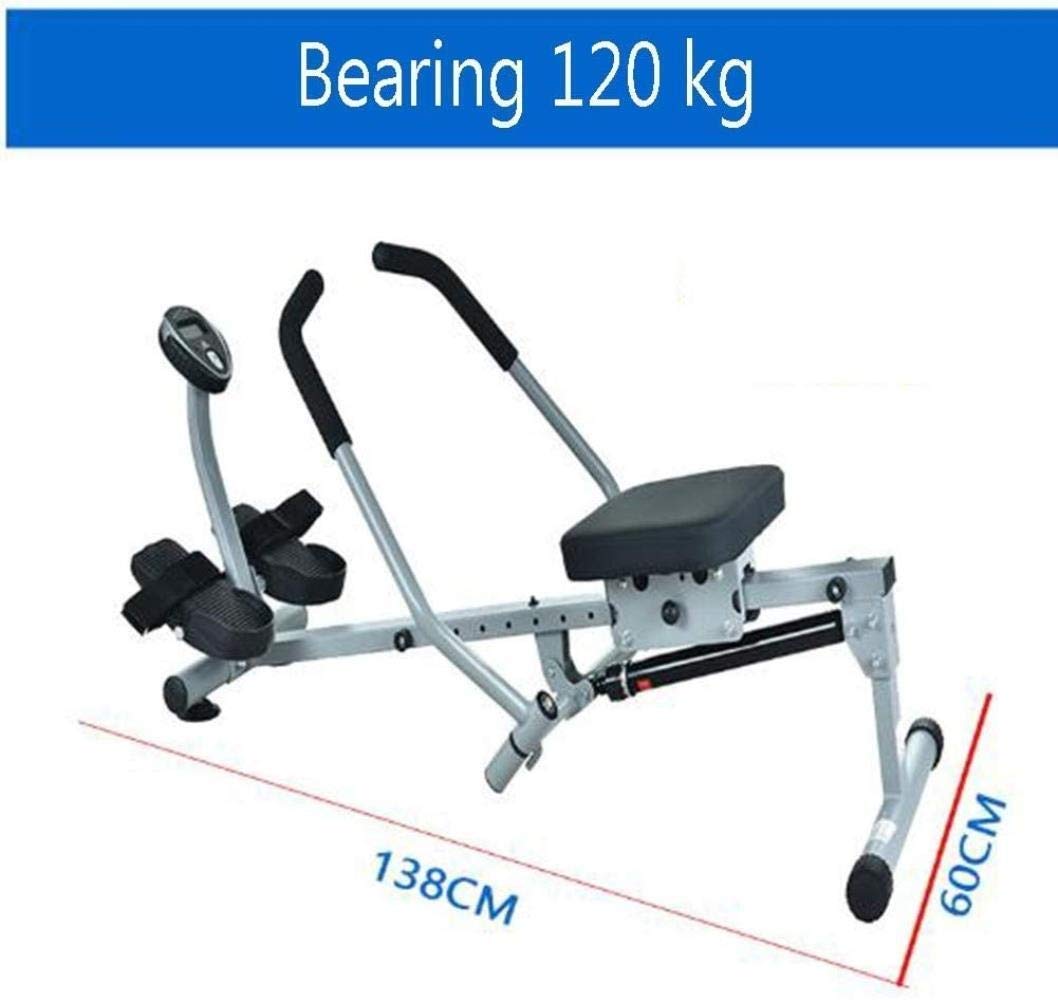 Rowing Machine for Home Use Foldable, Hydraulic Rower Trainer Indoor Foldable Rowing Machine, 12 Adjustable Resistance, Hd Data Display, Maximum Load 120kg, Fitness Equipment