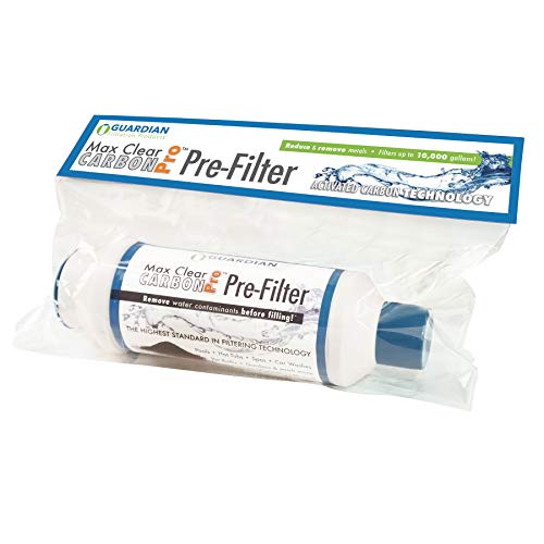 Guardian Filtration Products Max Clear PRO Hot Tub Spa Pool Garden Hose Carbon Pre Filter- Removes Most Chlorine Sediment Volatile Organic compounds - Up to 10,000 gallons