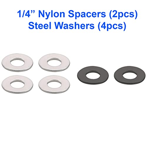 AR-PRO (2-Pack) 9x3.50-4β Flat Free Lawnmower Tire and Wheel Assemblies - PU Tire on Wheel and Adapter Kits with 4" Centered Hub, 3/4" Bushings
