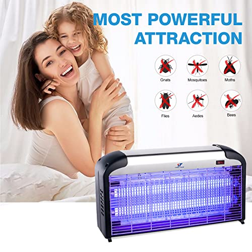 SUPERDRIVE Electric Bug Zapper,Effective 4200V 30W Electronic Indoor Mosquito Zapper Fly Trap Wasp Killer for Mosquito,Fly,Moth,Wasp Insect Killer for Bedroom, Kitchen, Restaurant Indoor Patio Garden