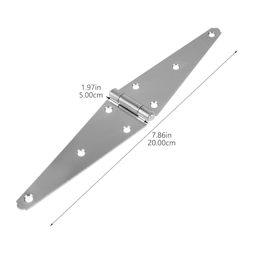 6 Pcs Door Hinge Heavy Duty Strap Hinges Shed Hinges Fence Gate Kit Strap Gate Hinges Gate Kit for Wooden Fence Heavy Strap Hinge Wood Fence Hinge Gate Kit Heavy Duty Hinges
