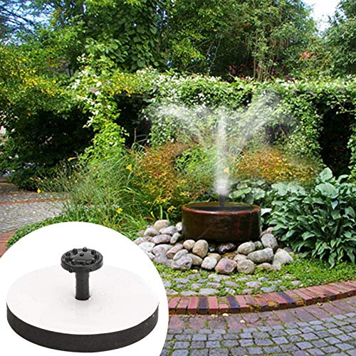 Solar Power Water Pump - Garden Fountain Pool Watering Pond Pump Pool Aquarium Fish Tank with Separate Solar Panel & 6 Sprayer Adapters(Black)
