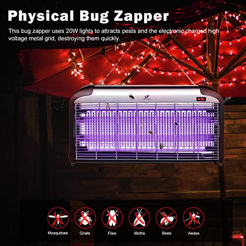 SUPERDRIVE Electric Bug Zapper,Effective 4200V 30W Electronic Indoor Mosquito Zapper Fly Trap Wasp Killer for Mosquito,Fly,Moth,Wasp Insect Killer for Bedroom, Kitchen, Restaurant Indoor Patio Garden