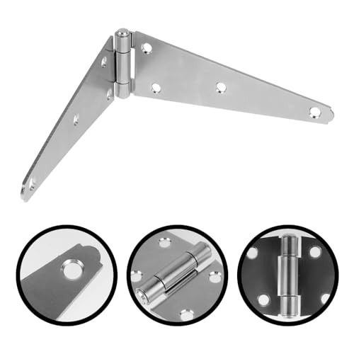 6 Pcs Door Hinge Heavy Duty Strap Hinges Shed Hinges Fence Gate Kit Strap Gate Hinges Gate Kit for Wooden Fence Heavy Strap Hinge Wood Fence Hinge Gate Kit Heavy Duty Hinges