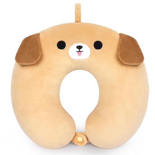 JEROKUMI Kids Travel Pillow, Kid Neck Pillows for Sleeping Travel Cute U Shaped Neck Pillow, Neck Pillows for Travel, Airplane, Car, Road Trip, Travel Pillow for Kids & Adults