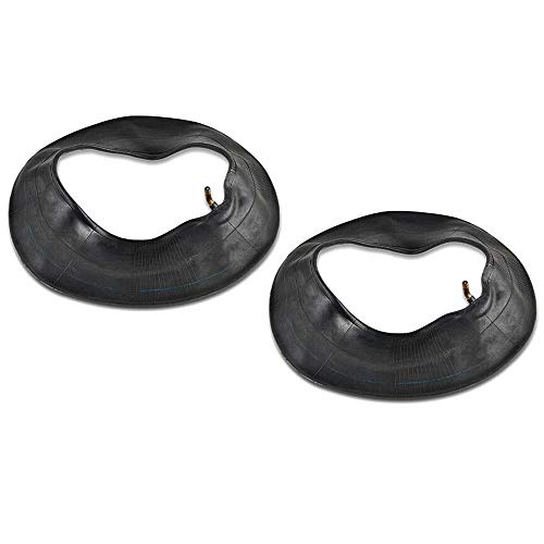 JJDD Carkio 3.50-8/3.00-8 Inner Tubes with Bent Valve Stem for pneumatic wheelbarrow wheel,cart wheel, garden cart, wagons - 2pcs