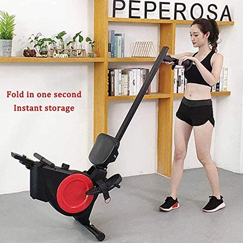 Foldable Rowing Machines Rowing Machine for Home Use Foldable Silent Magnetic Control, Aerobic Exercise Fitness Equipment, Male and Female Weight Loss Muscle Training Water Ro