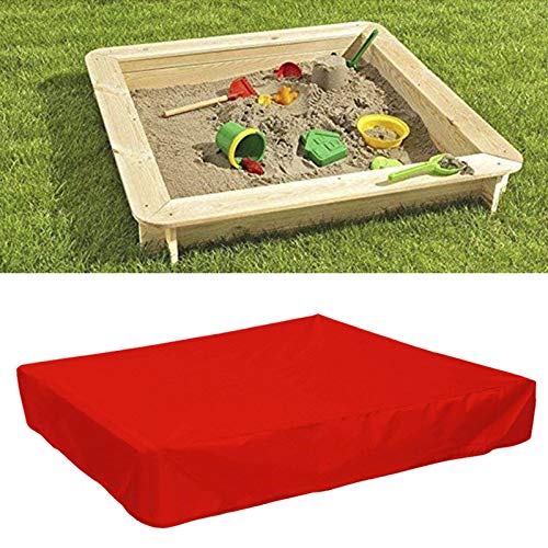 Junlucki Pool Supplies, Pool Cover, Drawstring Design Waterproof Cover Children Sandbox Swimming Pool Cover Backyard for Garden(red, 12012020cm)
