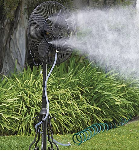 2 MISTING Cooler Water Hose KIT 4 Warehouse Garden Greenhouse Patio Cooling Mist