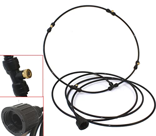 2 MISTING Cooler Water Hose KIT 4 Warehouse Garden Greenhouse Patio Cooling Mist