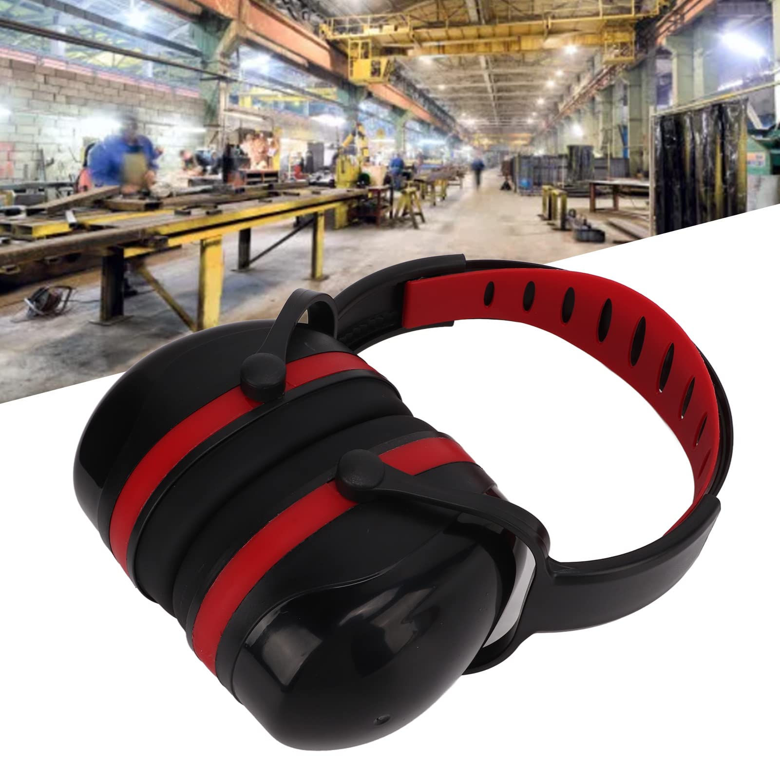 Natudeco Noise Reduction Ear Muffs Hearing Protection Earmuffs Ear Protection Defenders Headband 24dB NRR Adjustable 360° Rotating Shell for Hearing Protection