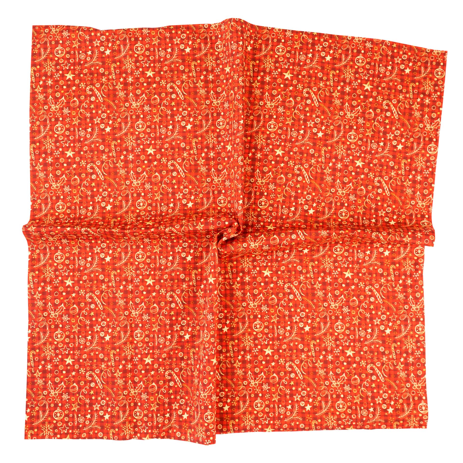7PCS Halloween Christmas Fabric Cotton Fabric Squares 20" x 20" Fat Quarter Fabric Bundles Craft Fabric for Patchwork Sewing Quilting Crafting DIY (Christmas)
