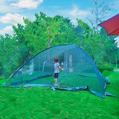 GRASOLAR Garden Pond Cover Pool Cover Protector with Net Tent Dome Net 10x8 Ft Net Prevent Fallen Leaves, Greenā¦