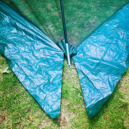GRASOLAR Garden Pond Cover Pool Cover Protector with Net Tent Dome Net 10x8 Ft Net Prevent Fallen Leaves, Greenā¦