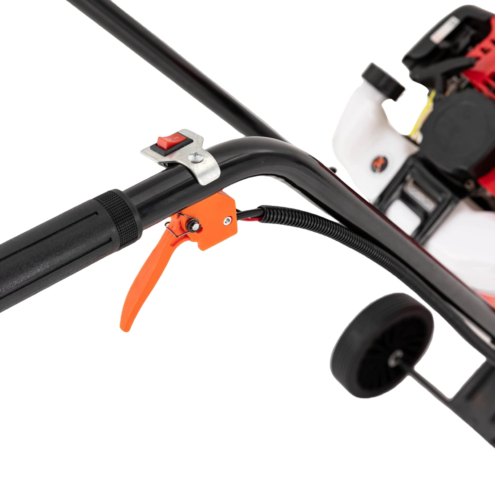 Mini Tiller Cultivator, Garden Tiller, Powerful 52cc 2-Cycle Gas Powered Hand Rotary Cultivator Rototiller, Garden Tool Cordless with Long Handle, Air-Cooled