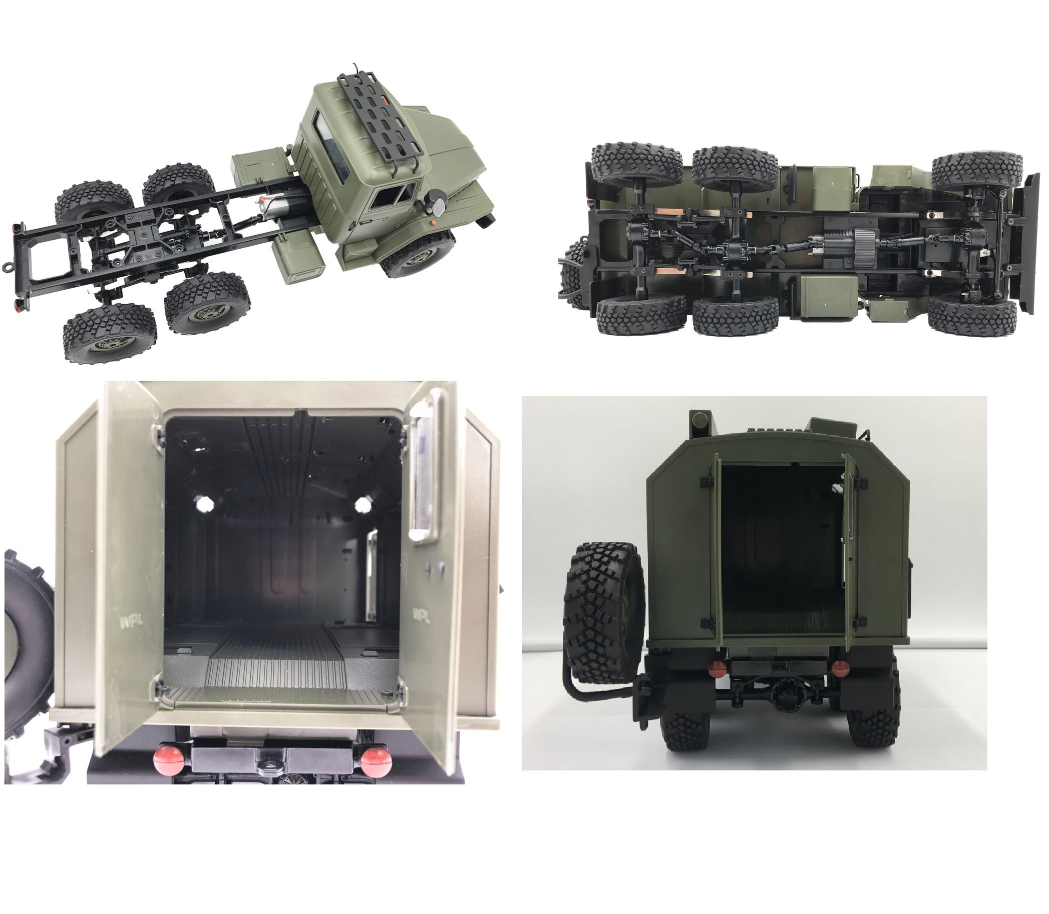 Simulation Rc Military Truck Remote Control RTR 2.4G All-Terrain RC Truck Car 6WD Off-Road Crawler 1:16