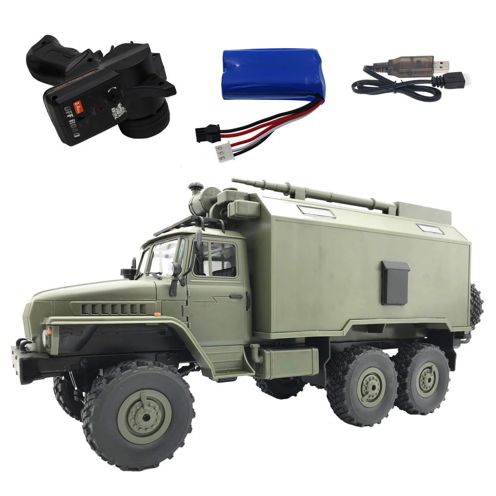 Simulation Rc Military Truck Remote Control RTR 2.4G All-Terrain RC Truck Car 6WD Off-Road Crawler 1:16
