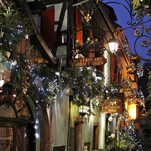LALAPAO Solar String Lights 72ft 200LED 8 Modes Outdoor Lighting Solar Powered Christmas Lights Waterproof Starry Fairy Lights for Patio Lawn Garden Home Wedding Xmas Party Tree Decor (White)