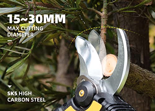 T TOVIA Electric Pruning Shears Replacement Blade Upper Blade, 30mm/1.2″ Cutting Diameter SK5 High Carbon Steel Blade, Tree Branch Flower Bushes Trimming, Applicable Model GPS41-B2130