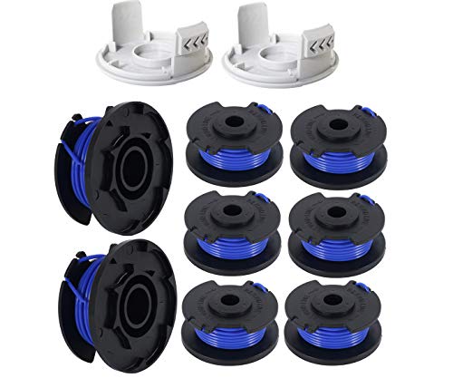 LEIMO KPARTS 0.065 String Trimmer Spool Line for Ryobi One+ AC14RL3A , 0.065" Autofeed Replacement Spools for Ryobi 18V, 24V, and 40V Cordless Trimmers (10 Pack)