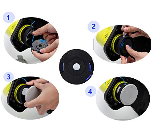 LEIMO KPARTS 0.065 String Trimmer Spool Line for Ryobi One+ AC14RL3A , 0.065" Autofeed Replacement Spools for Ryobi 18V, 24V, and 40V Cordless Trimmers (10 Pack)