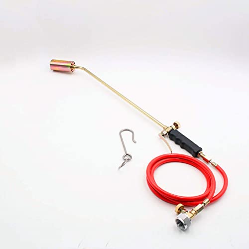 Propane Torch Weed,Burner Torch,Blow Torch,Weed Burner,Heavy Duty,500,000 BTU Flamethrower with Control Valve and 5.3FT Hose,for Garden,Roof Asphalt, BBQ,Road Marking,Snow Melting,Charcoal
