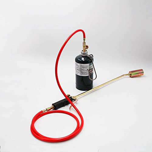 Propane Torch Weed,Burner Torch,Blow Torch,Weed Burner,Heavy Duty,500,000 BTU Flamethrower with Control Valve and 5.3FT Hose,for Garden,Roof Asphalt, BBQ,Road Marking,Snow Melting,Charcoal