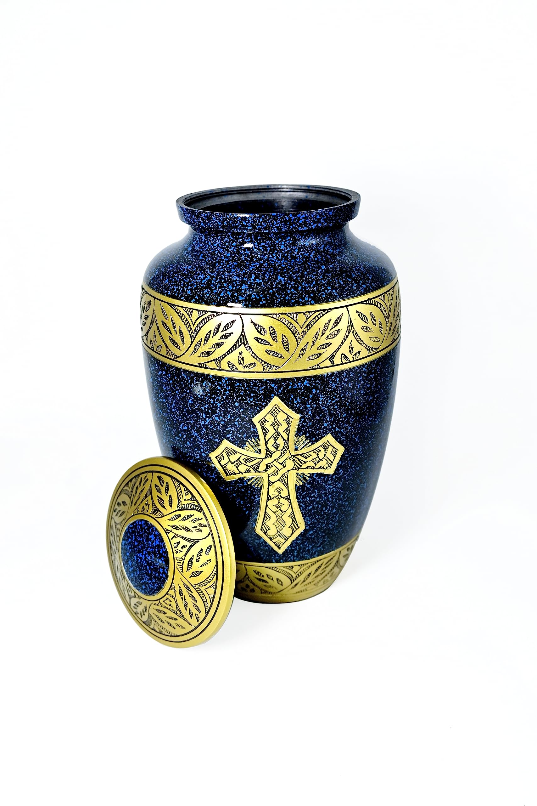Cross URN Human Ashes Urn | Urn for pet | Aluminum Cremation Urns for Ashes & Mortal Remain | Urn for Human Ashes | Ashes Keepsake urn | Cinerary Urns Burial Urns | Pet Urn | Memorial Urn