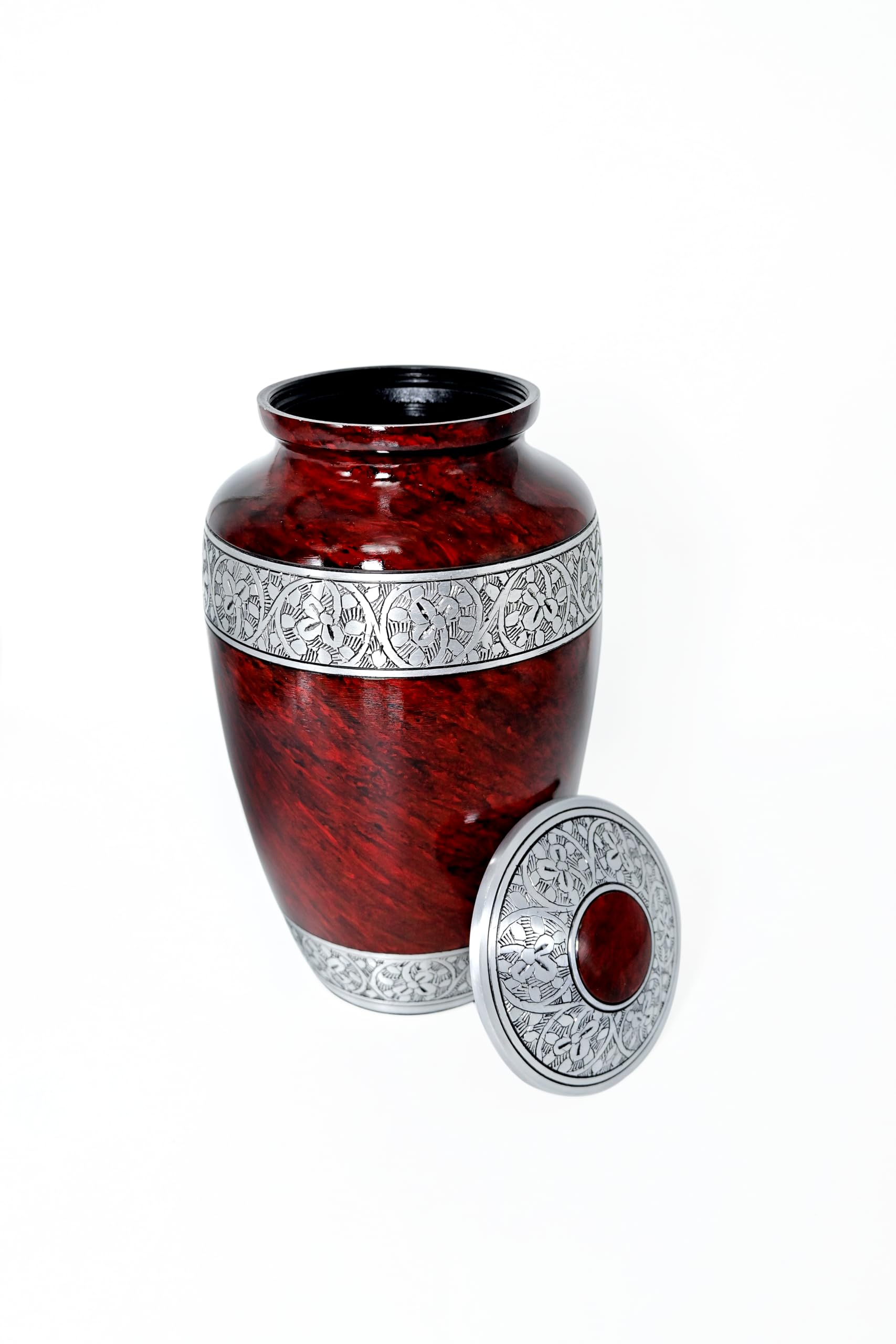 RED URN Human Ashes Urn | Urn for pet | Aluminum Cremation Urns for Ashes & Mortal Remain | Urn for Human Ashes | Ashes Keepsake urn | Cinerary Urns Burial Urns | Pet Urn | Memorial Urn