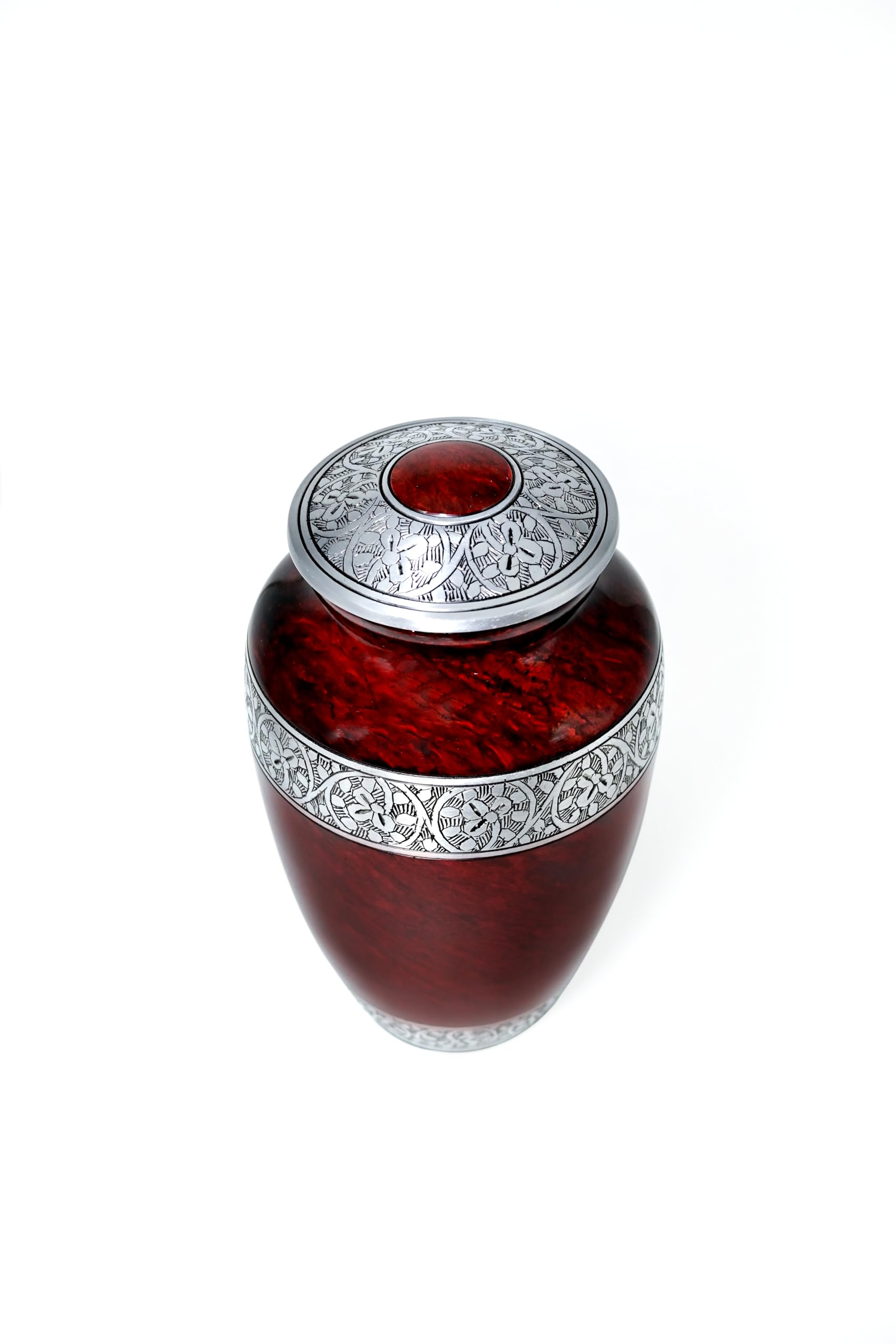 RED URN Human Ashes Urn | Urn for pet | Aluminum Cremation Urns for Ashes & Mortal Remain | Urn for Human Ashes | Ashes Keepsake urn | Cinerary Urns Burial Urns | Pet Urn | Memorial Urn