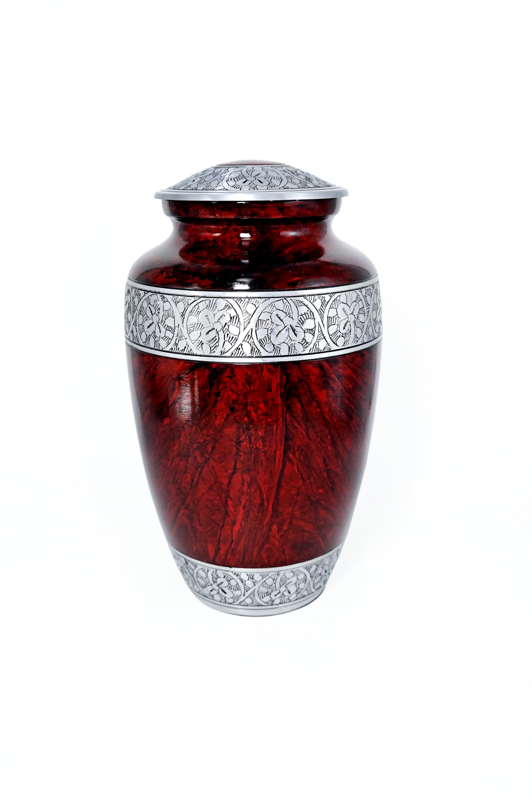 RED URN Human Ashes Urn | Urn for pet | Aluminum Cremation Urns for Ashes & Mortal Remain | Urn for Human Ashes | Ashes Keepsake urn | Cinerary Urns Burial Urns | Pet Urn | Memorial Urn