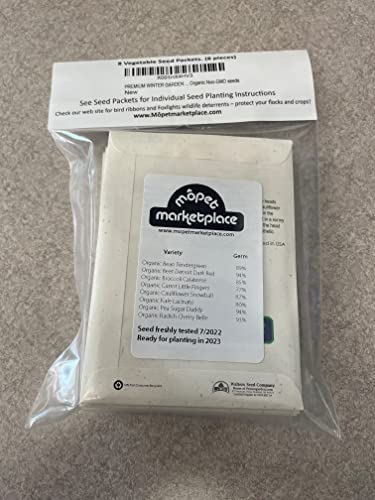 Organic Winter Vegetable Seeds Heirloom Seeds for Planting, Green Beans, Beets, Broccoli, Carrot, Cauliflower, Kale, Peas, Radish - Môpet Marketplace