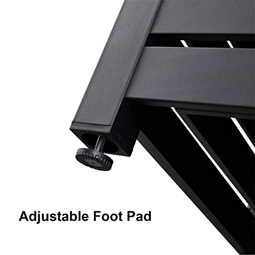 Outdoor Patio Fire Pit Table, 40,000 BTU Square Metal Propane Gas Firepit with Tabletop and Lava Rock for Outside Garden Backyard Deck Patio, 31.77 Inch Black