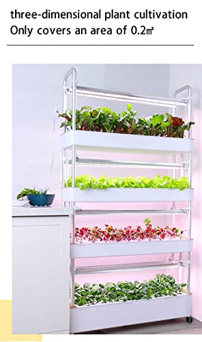 Personal Garden and Starter Kit, 120 Pods Indoor Gardening System with Growing Lights, Floor-Standing Hydroponics Growing System for Home Kitchen Balcony