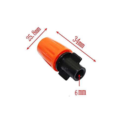 XLBH Irrigation Accessories Orange Atomizing Nozzle Industry Agriculture Cooling Humidify Misting Nozzle Garden Irrigation Watering Sprinklers 100 Pcs widely Used (Color : Pink)