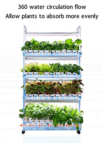 Personal Garden and Starter Kit, 120 Pods Indoor Gardening System with Growing Lights, Floor-Standing Hydroponics Growing System for Home Kitchen Balcony