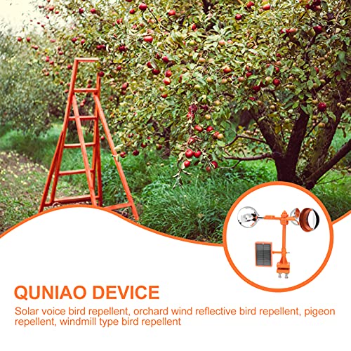 Tofficu Bird Animal Outdoor Devices Solar Powered Bird Deterrent Devices Bird Spinning Reflectors for Garden Farm