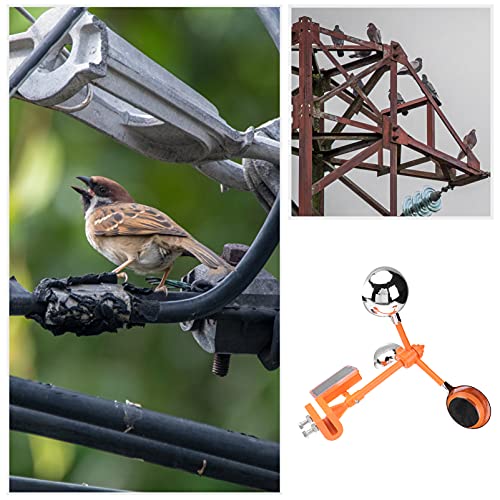 Tofficu Bird Animal Outdoor Devices Solar Powered Bird Deterrent Devices Bird Spinning Reflectors for Garden Farm