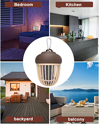 AICase 1800mA Rechargeable Portable Mosquito Killer lamp, Bug Zapper Latern,Bug Zapper Trap Light Outdoor and Indoor Cordless Battery Powered Waterproof Bug/Fly Trapper for Home